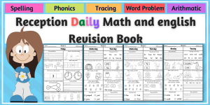 Daily Reception Maths and English Revision Book- Ages 4 - 6 - The Mum ...