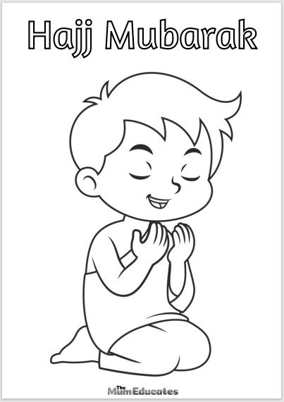 Hajj Colouring Pages for kids - FREE - The Mum Educates