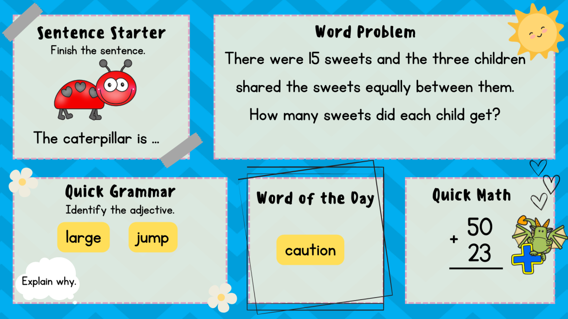 Year 2 Early Morning Work - FREE - The Mum Educates