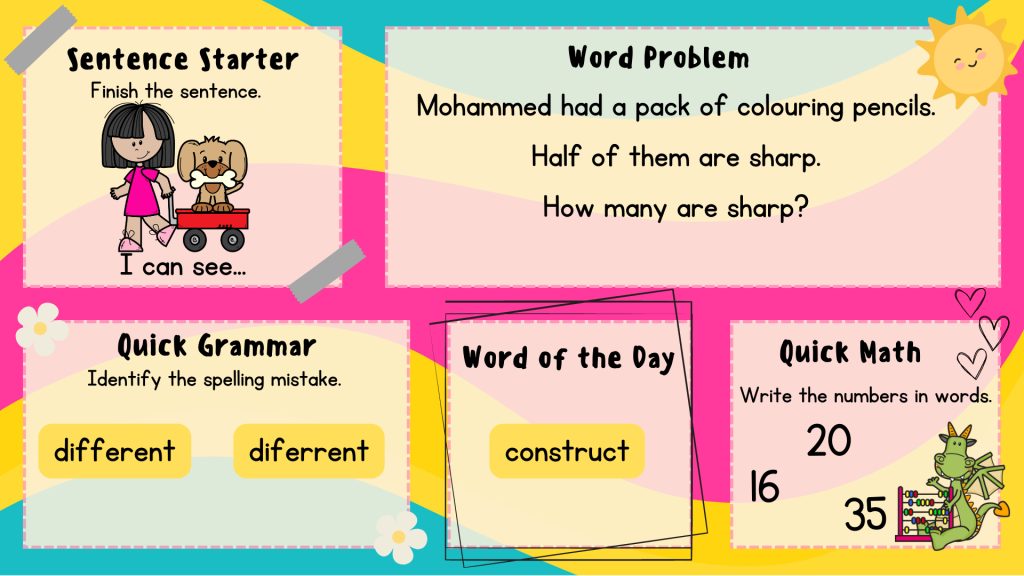 Year 2 Early Morning Work - FREE - The Mum Educates