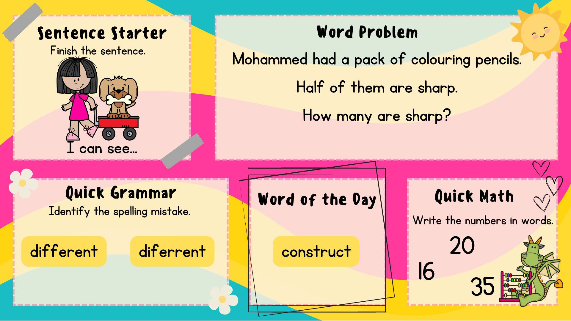 Year 2 Early Morning Work - FREE - The Mum Educates