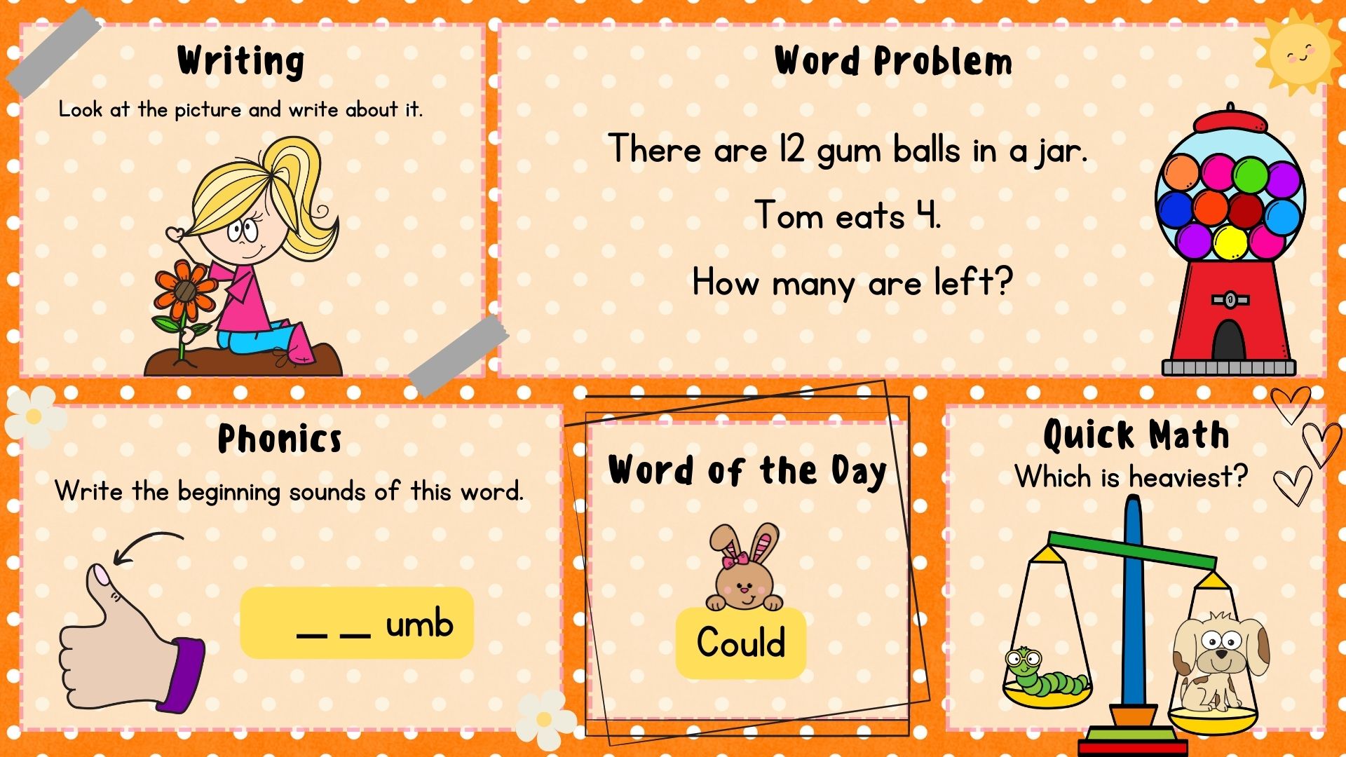 Year 1 Early Morning Work – FREE - The Mum Educates