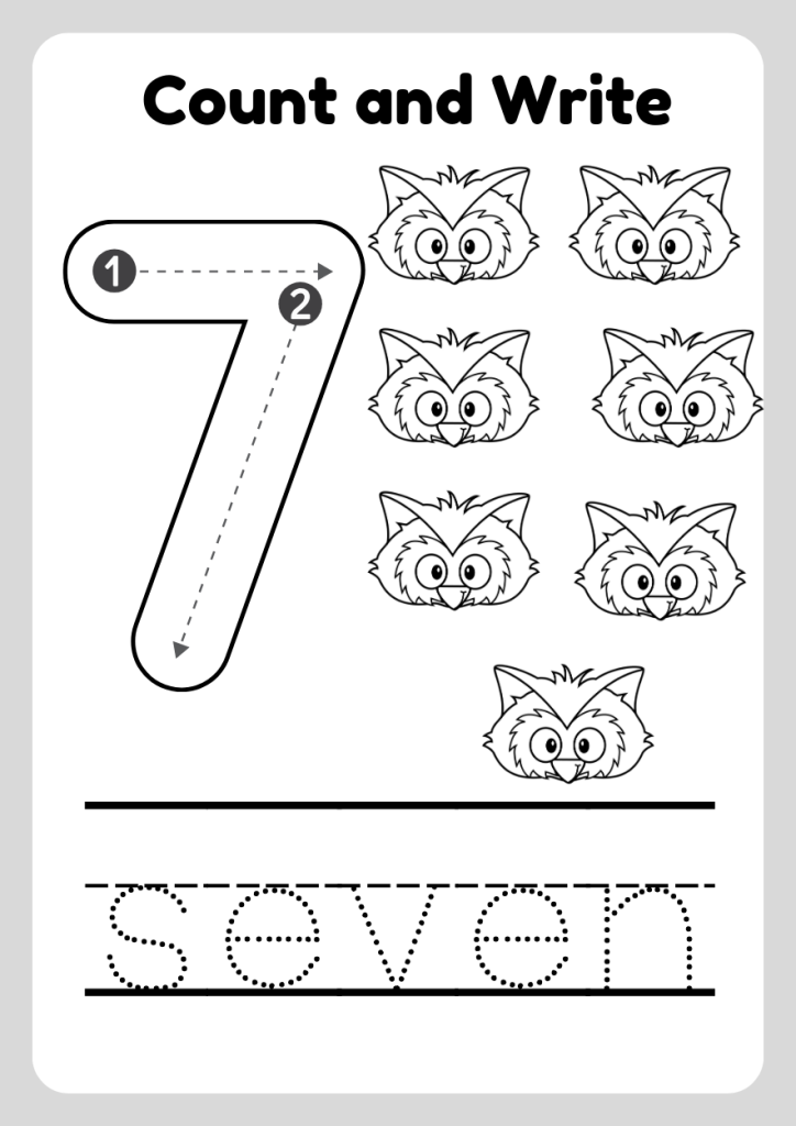 Numbers Counting In Words Free Worksheets - The Mum Educates