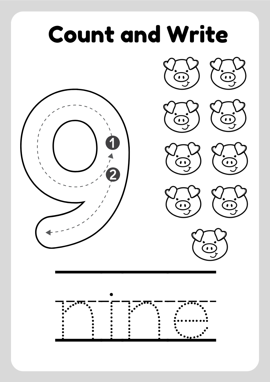 Numbers Counting In Words Free Worksheets - The Mum Educates