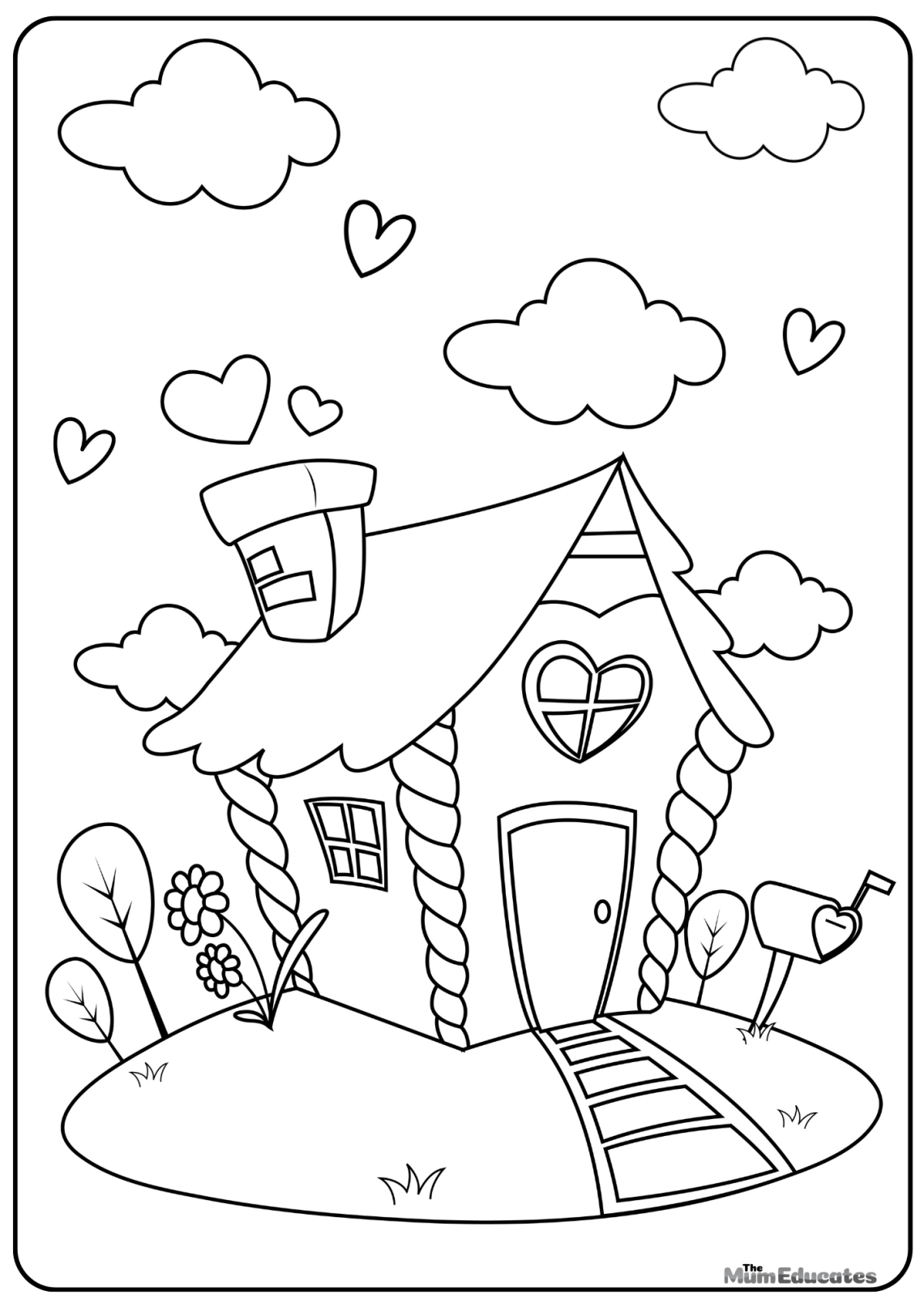 Valentine's Day Colouring Pages - FREE - The Mum Educates
