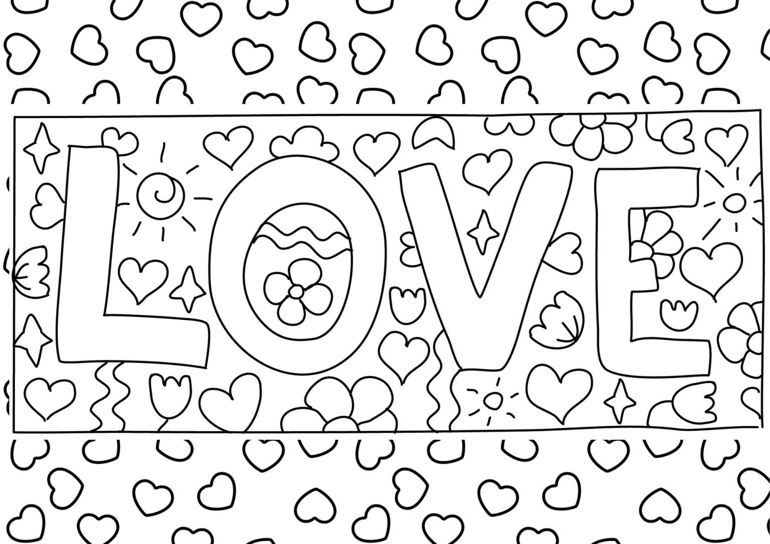 Valentine's Day Colouring Pages - FREE - The Mum Educates