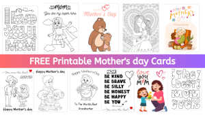 50+ Best Free Printable Mother's day Cards - The Mum Educates