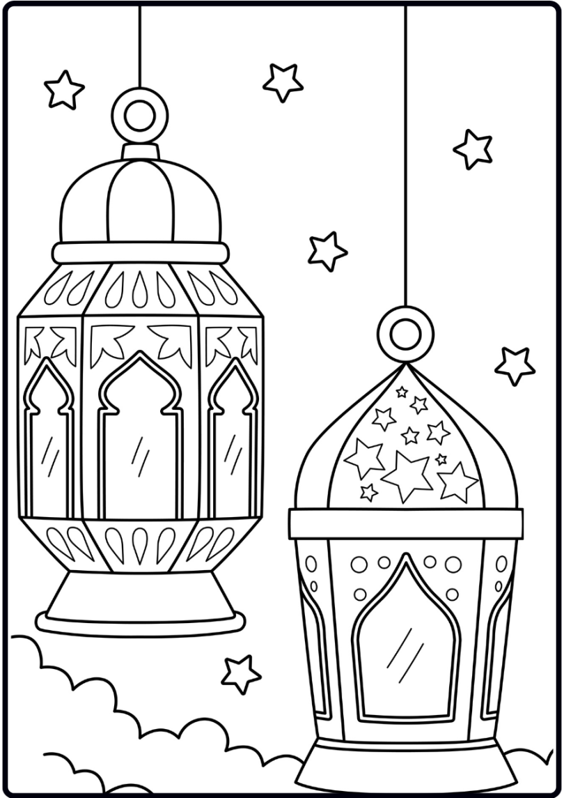 FREE Ramadan Colouring Pages - The Mum Educates