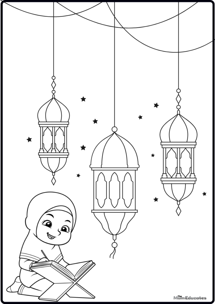 FREE Ramadan Colouring Pages - The Mum Educates