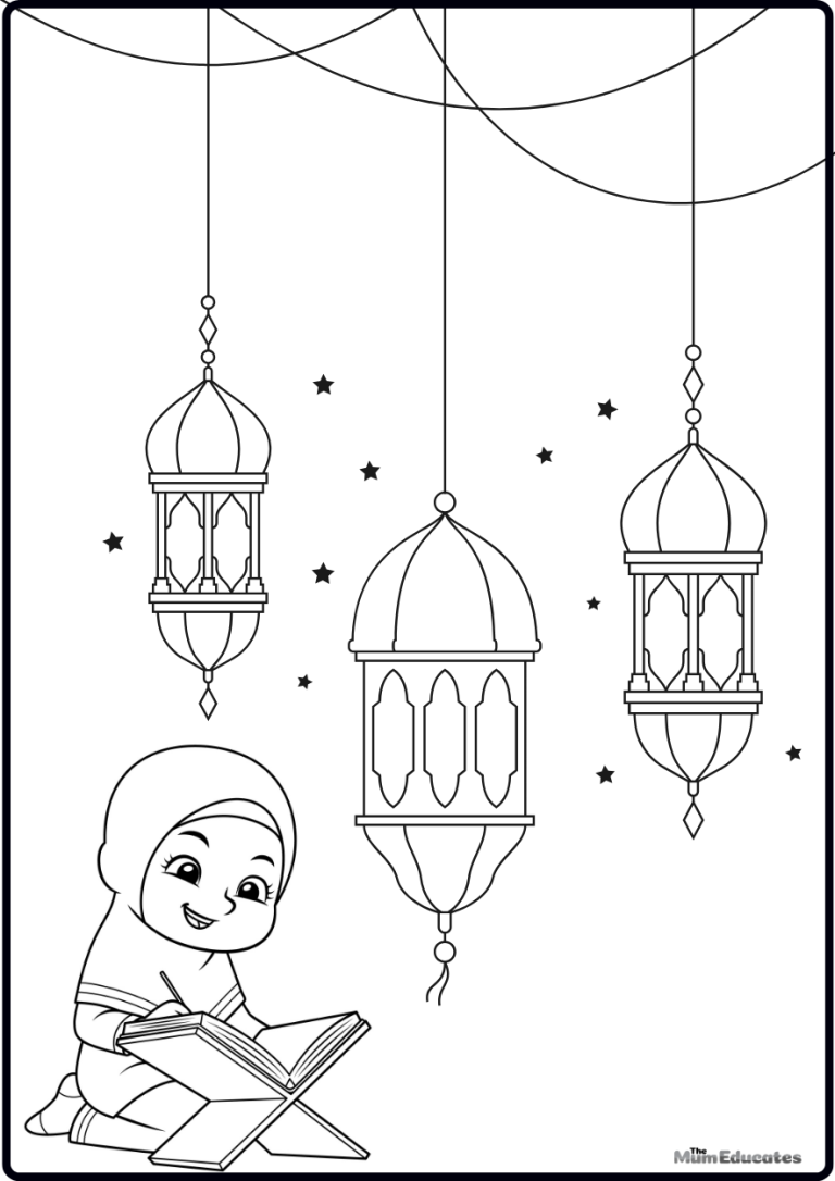 FREE Ramadan Colouring Pages - The Mum Educates