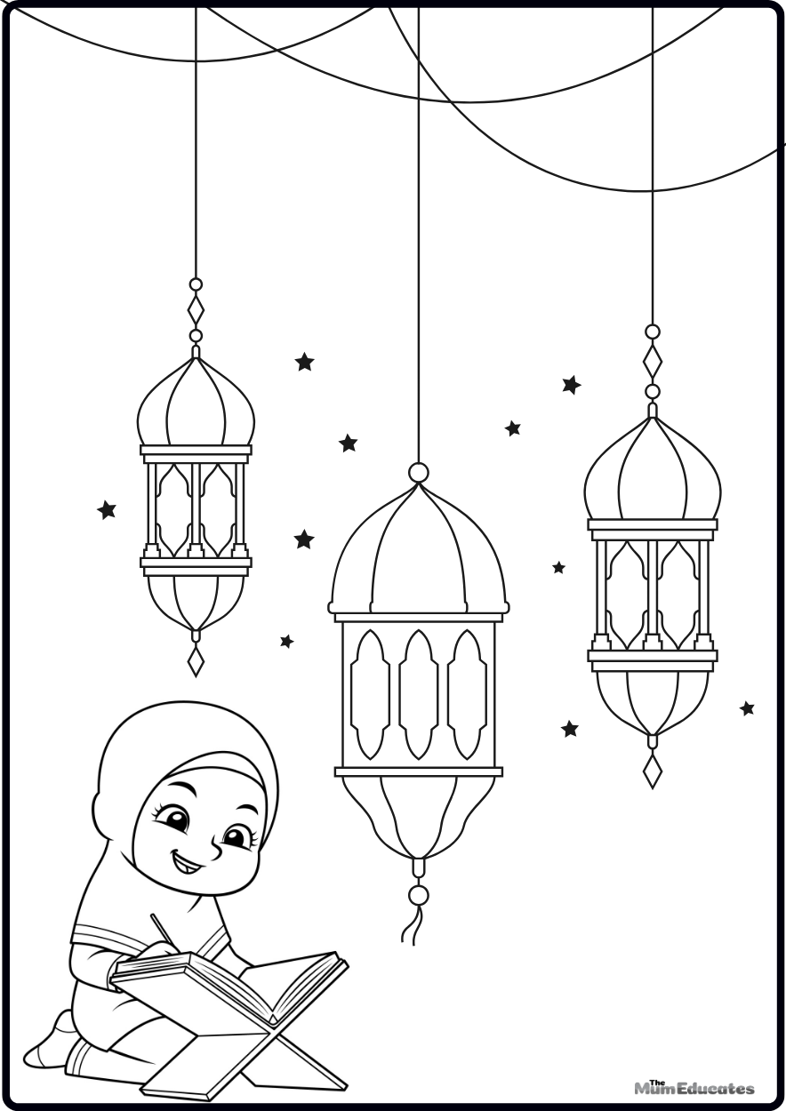FREE Ramadan Colouring Pages - The Mum Educates