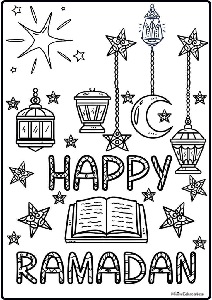 FREE Ramadan Colouring Pages - The Mum Educates