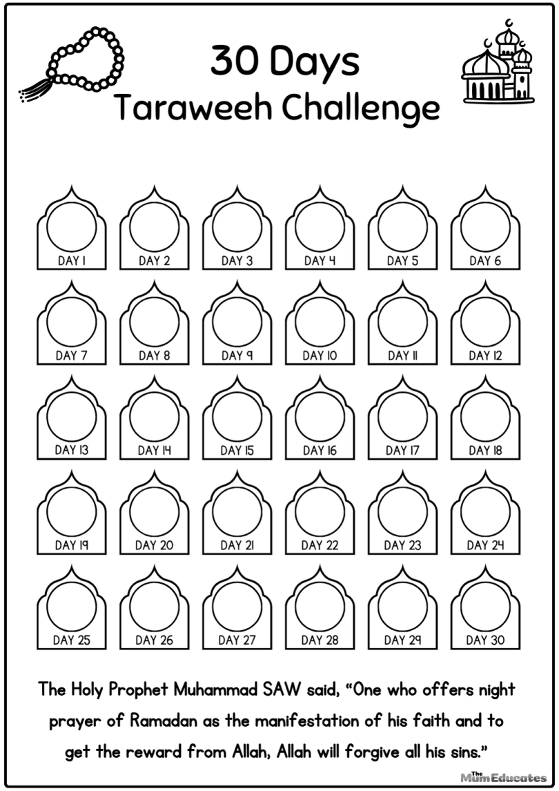 Free Printable Ramadan Journal for Kids - Ramadan Activities - The Mum ...