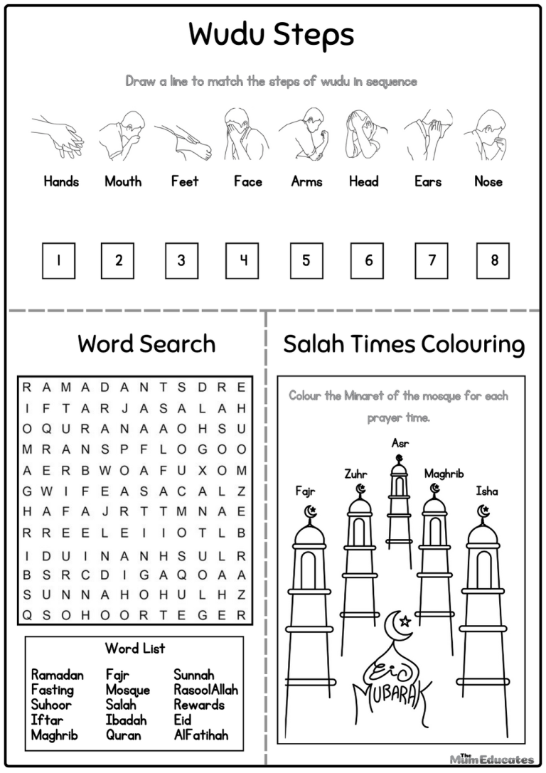 Free Printable Ramadan Journal for Kids - Ramadan Activities - The Mum ...