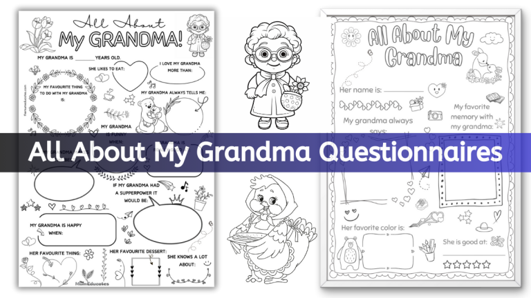 Free All About My Grandma Worksheet - The Mum Educates
