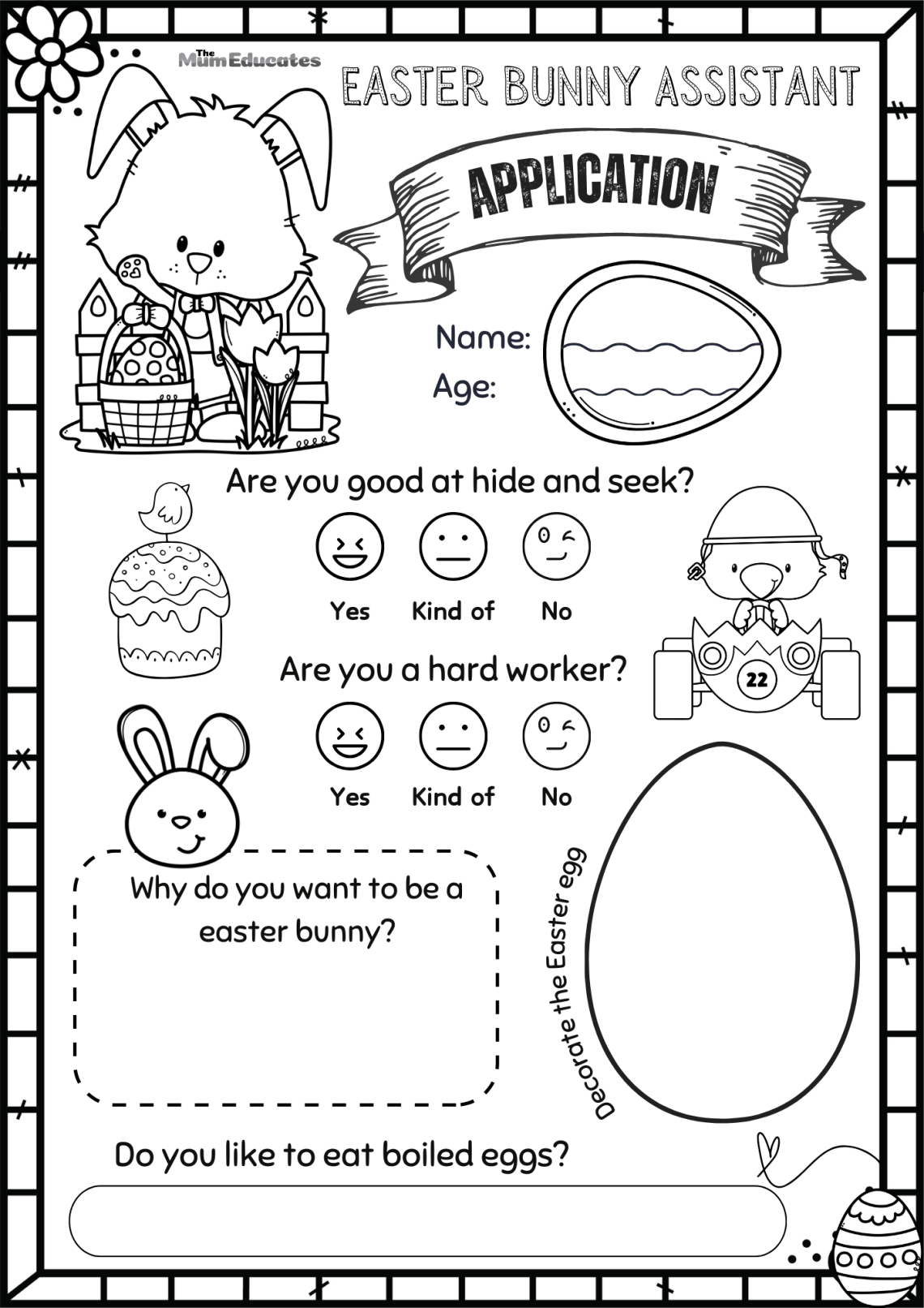 Free Easter Writing Prompts for Kids - The Mum Educates