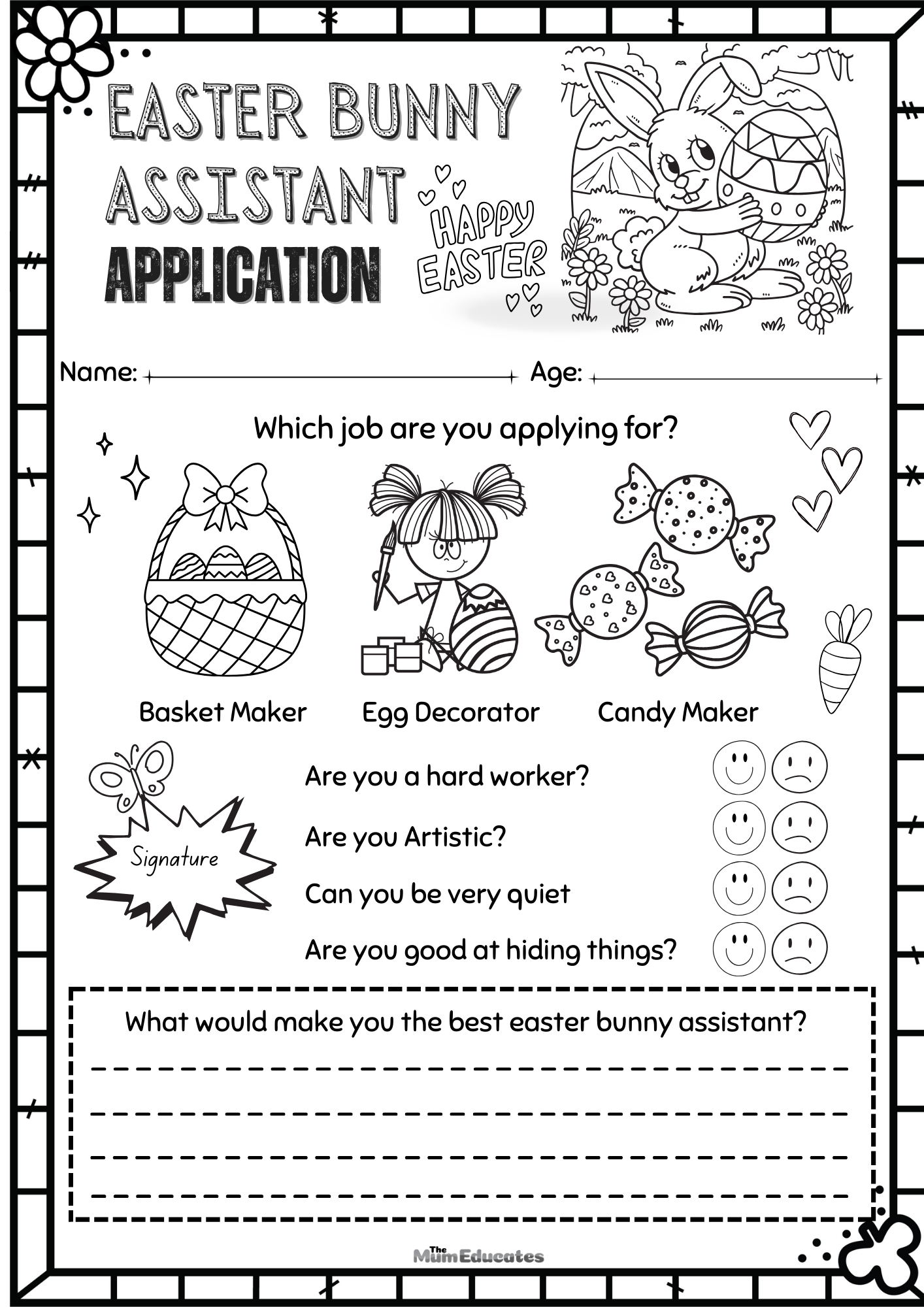 Free Easter Writing Prompts for Kids - The Mum Educates