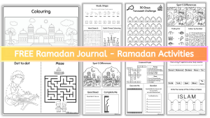 Free Printable Ramadan Journal for Kids - Ramadan Activities - The Mum ...