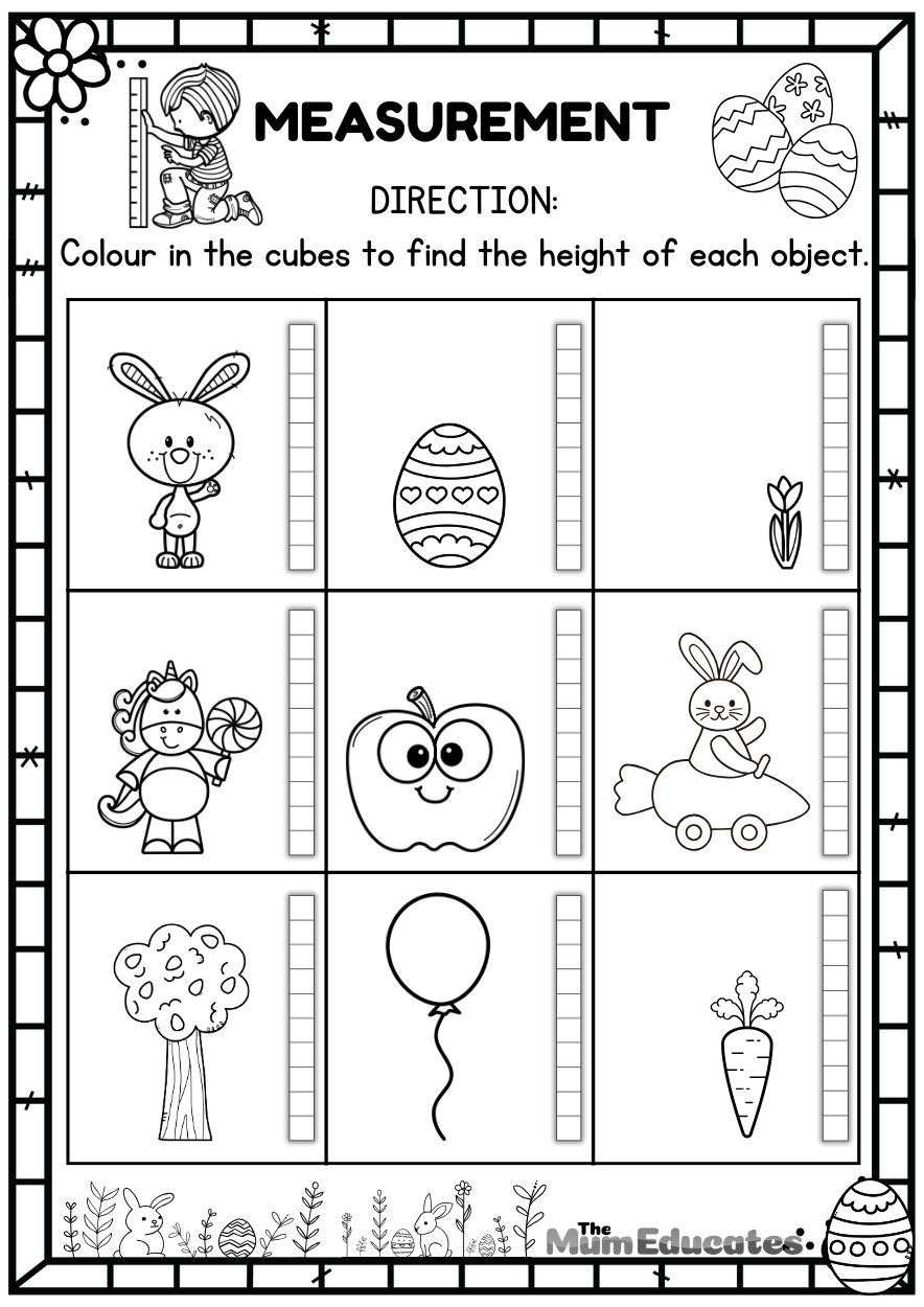 Free Preschool Easter Worksheets for Kids - The Mum Educates