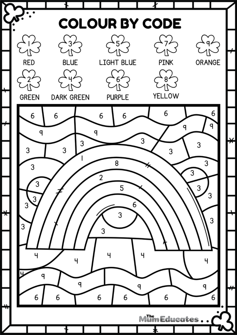 St Patrick's Day Kindergarten Worksheets - FREE - The Mum Educates