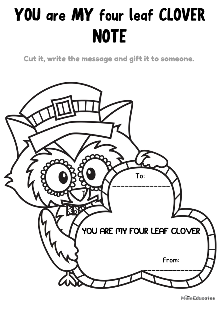 St Patrick's Day Writing Prompts Worksheets - The Mum Educates