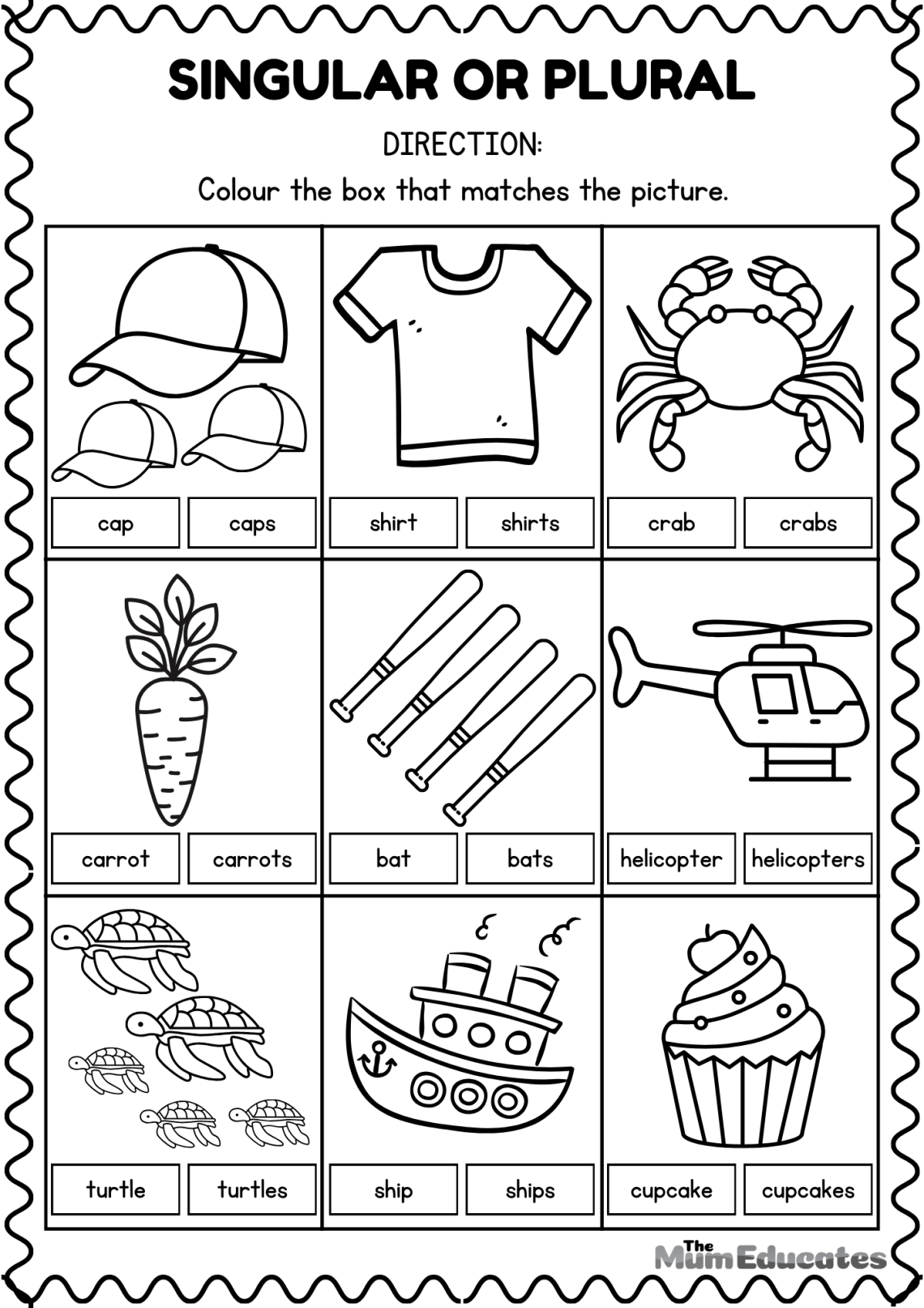 Free Plural Nouns Worksheets - The Mum Educates