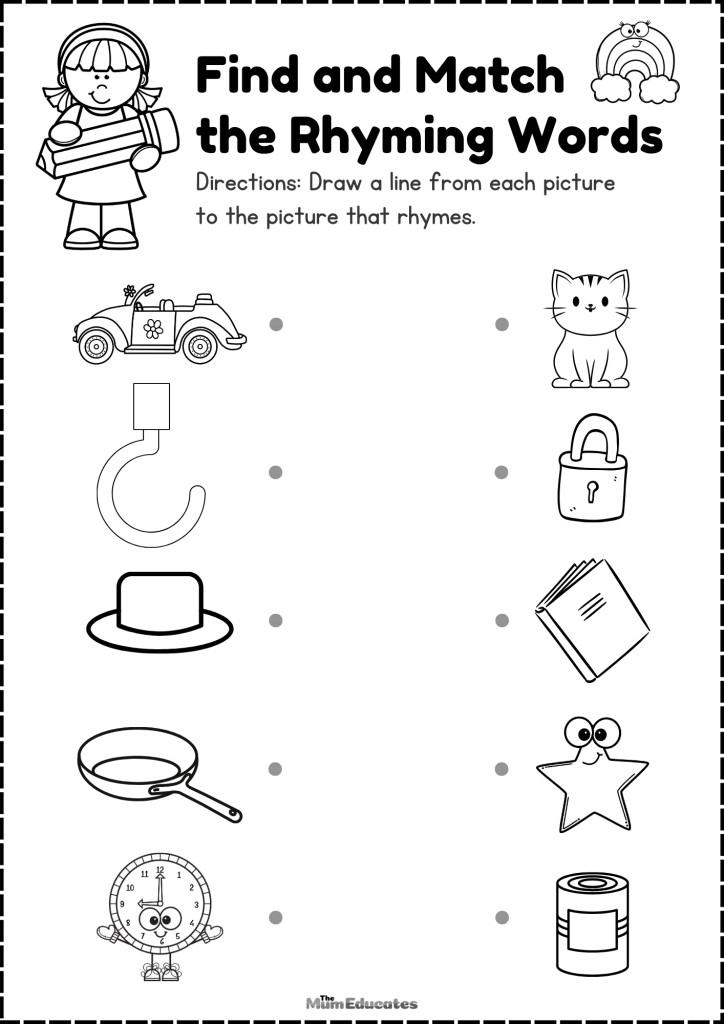Preschool Rhyming Worksheets Prntbl concejomunicipaldechinu gov co