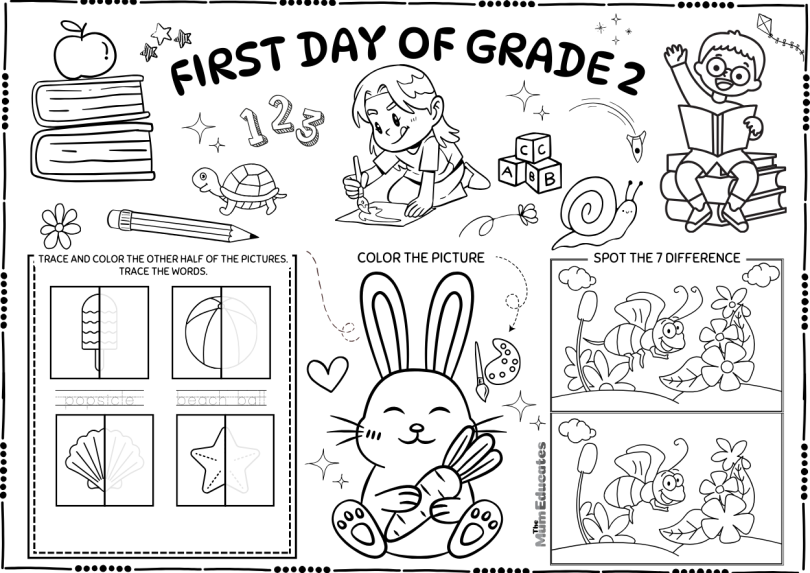 First Day Back To School Printable Pack - Grade 2 - Year 2 - FREE - The ...