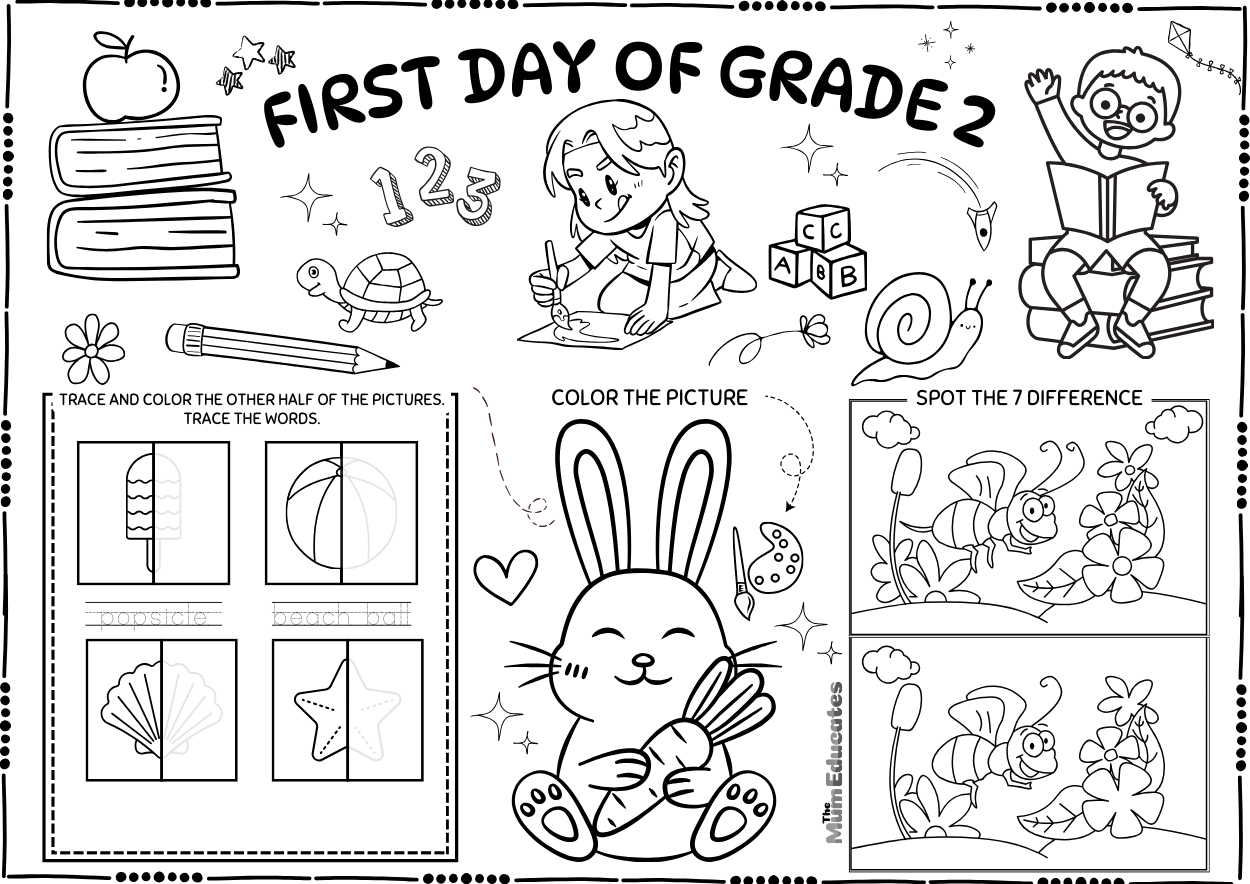 First Day Back To School Printable Pack - Grade 2 - Year 2 - FREE - The ...