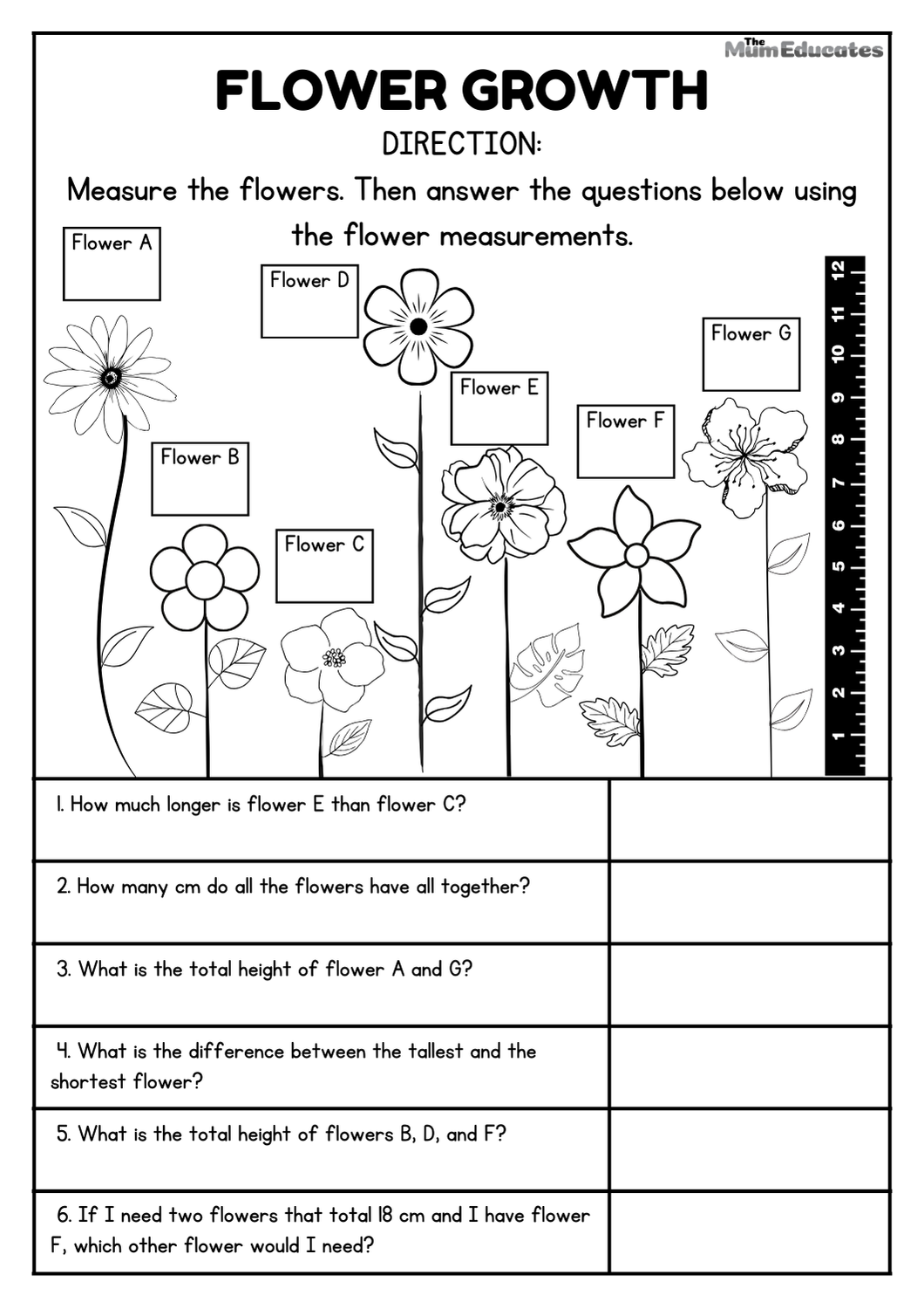 Centimetres and Metres Worksheets - FREE - The Mum Educates