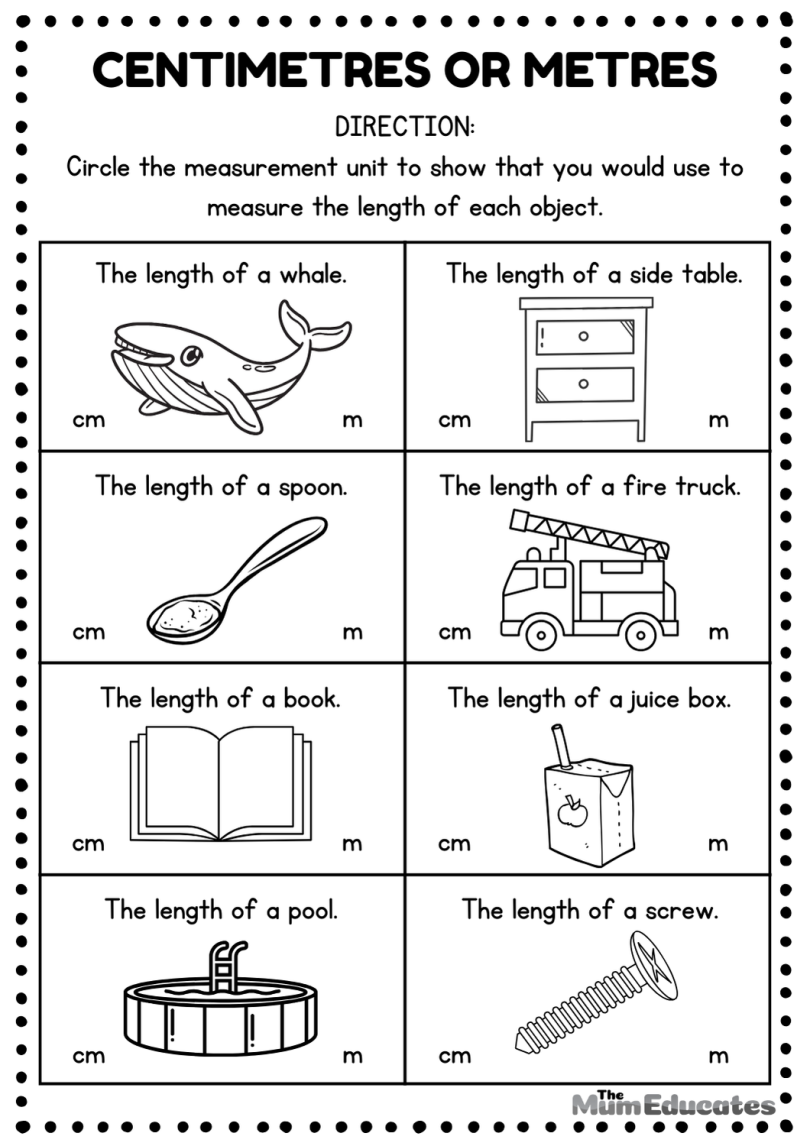 Centimetres And Metres Worksheets FREE The Mum Educates Centimetres And Metres Worksheets FREE The Mum Educates