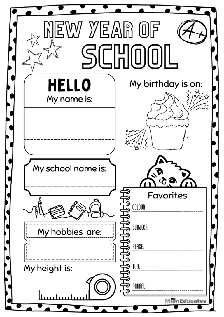 First Day Back to School Activity Pack Grade 1 - Year 1 - FREE - The ...